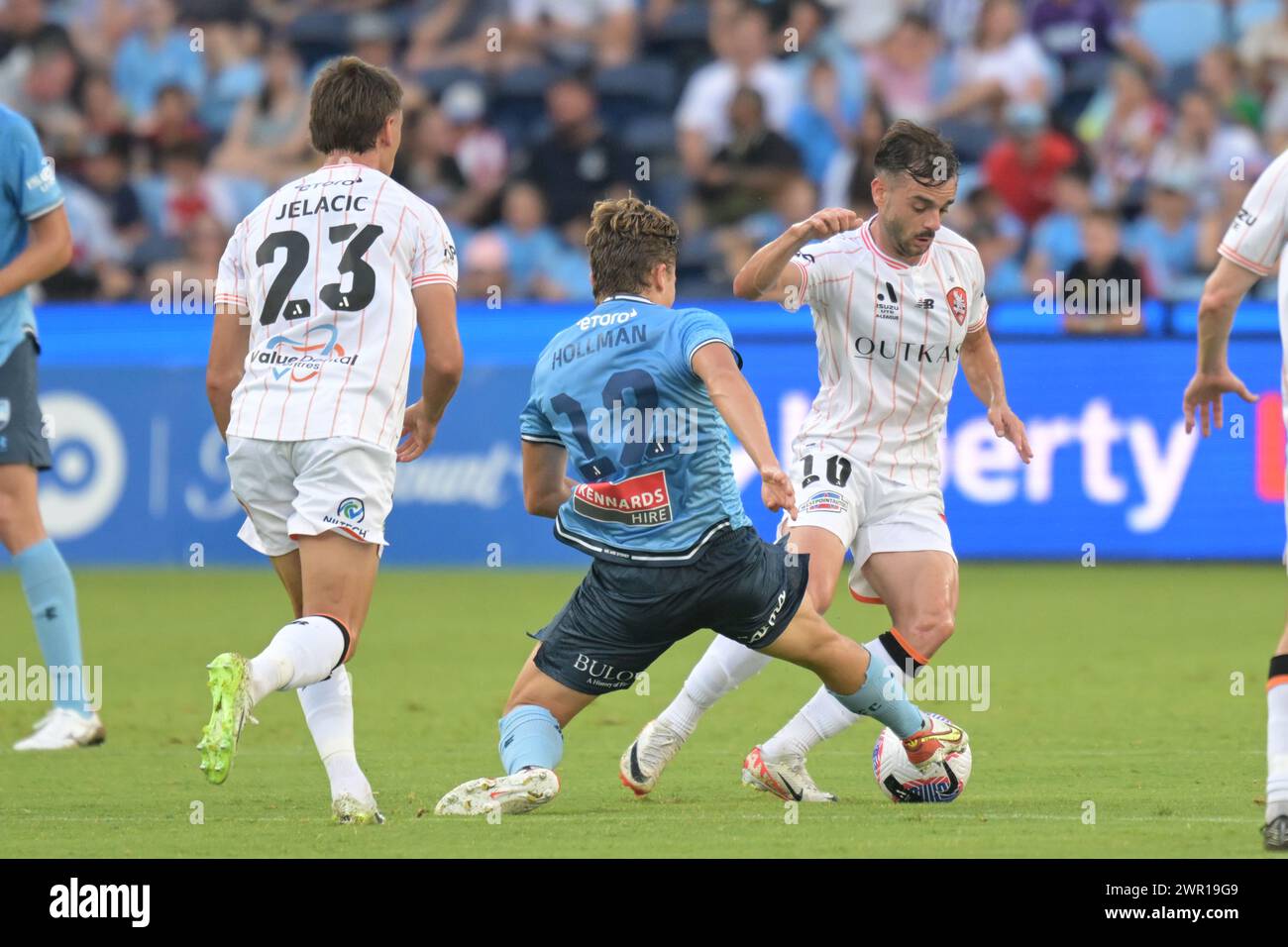 Sydney, Australia. 10th Mar, 2024. Keegan Daniel Jelacic (L), Nikola ...