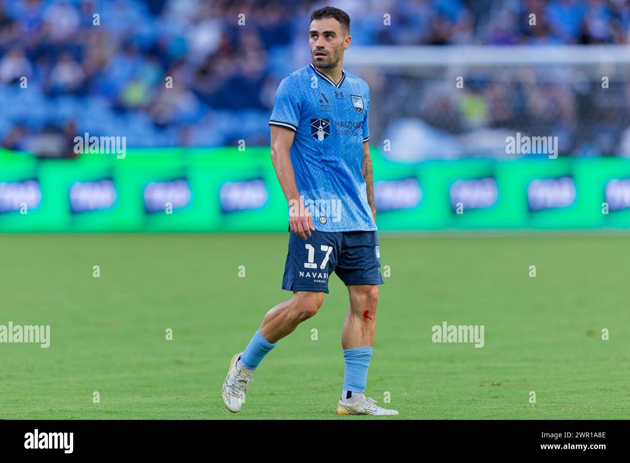 Sydney, Australia. 10th Mar, 2024. Anthony Cáceres of Sydney FC looks ...