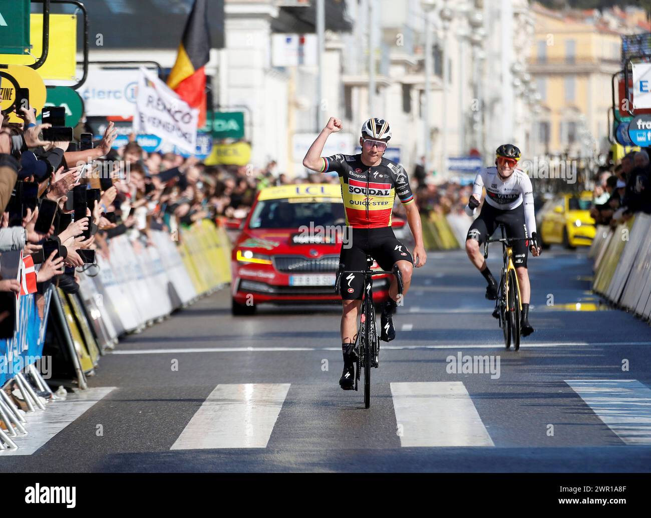 ©PHOTOPQR/NICE MATIN/Dylan Meiffret ; Nice ; 10/03/2024 ; Arrivee de la ...