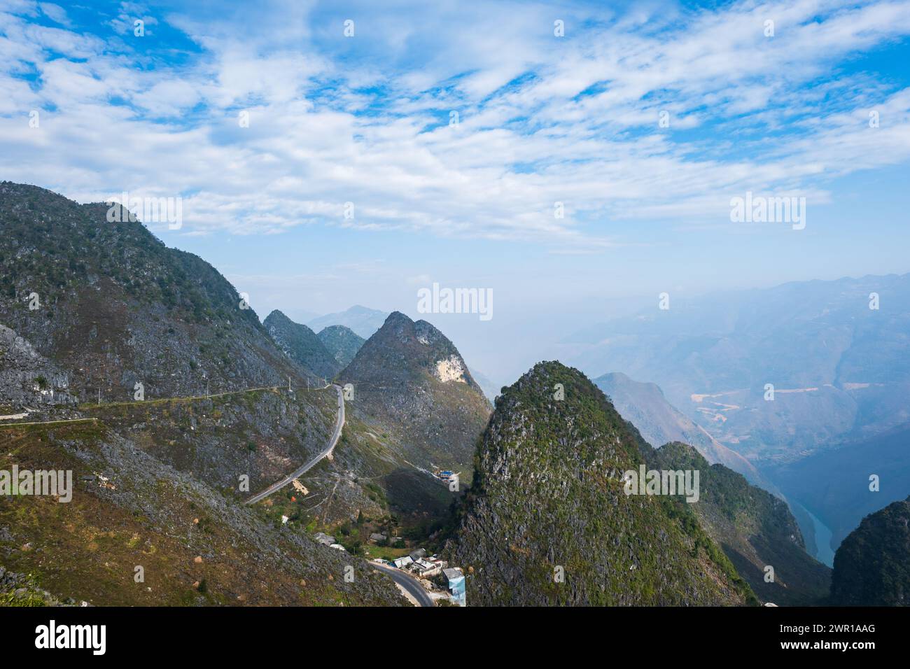 Ha Giang landscape in Northern Vietnam. Popular Ha Giang Loop tour ...