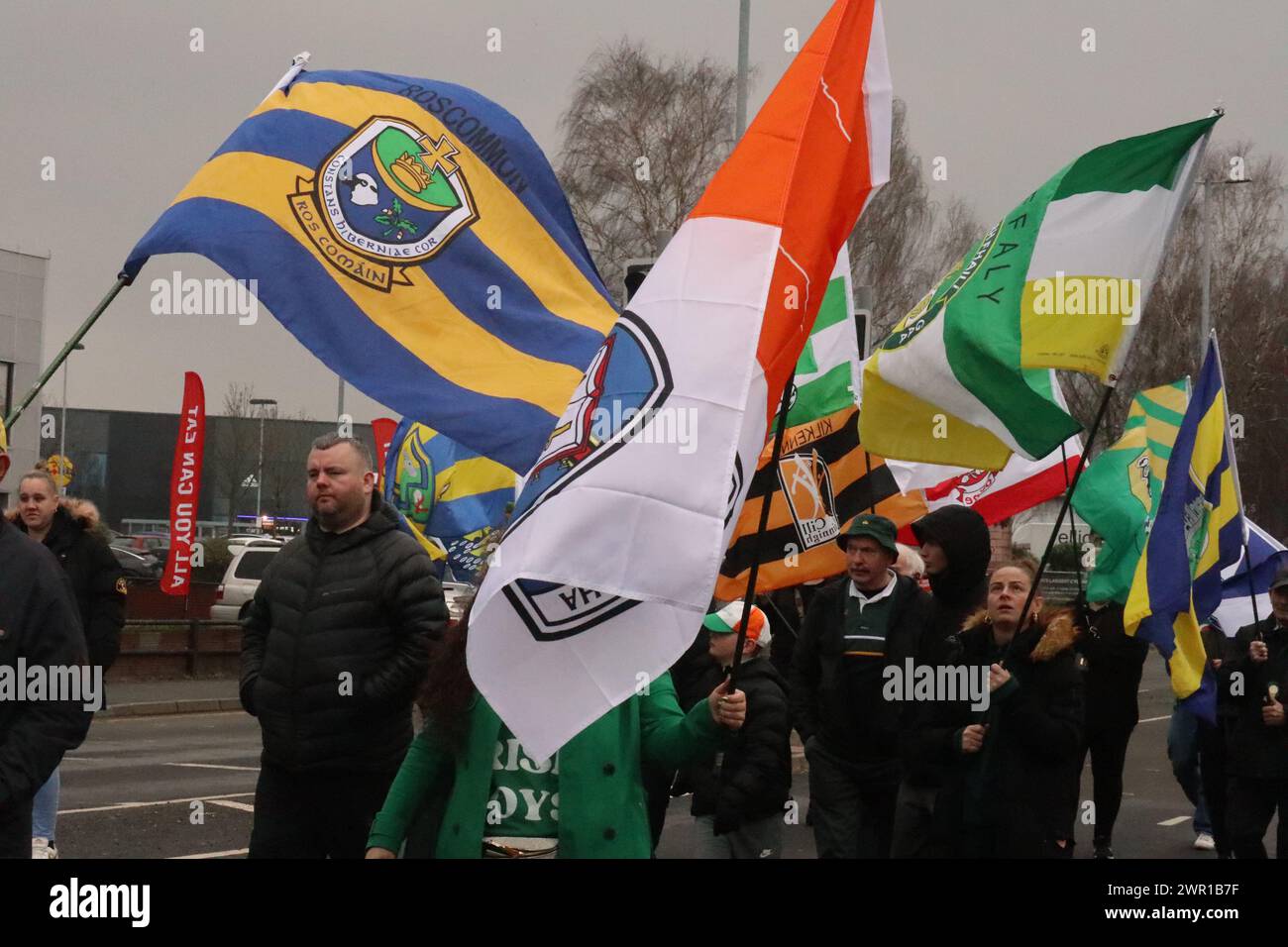 Manchester England UK 10th March 2024 Walkers taking part in the annual ...