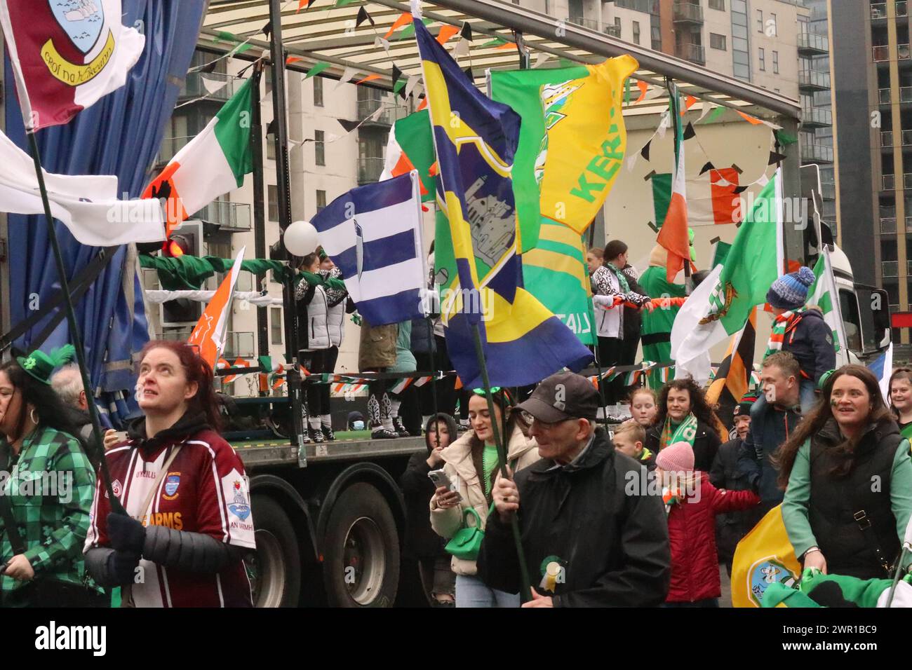 Manchester England UK 10th March 2024 Walkers taking part in the annual ...