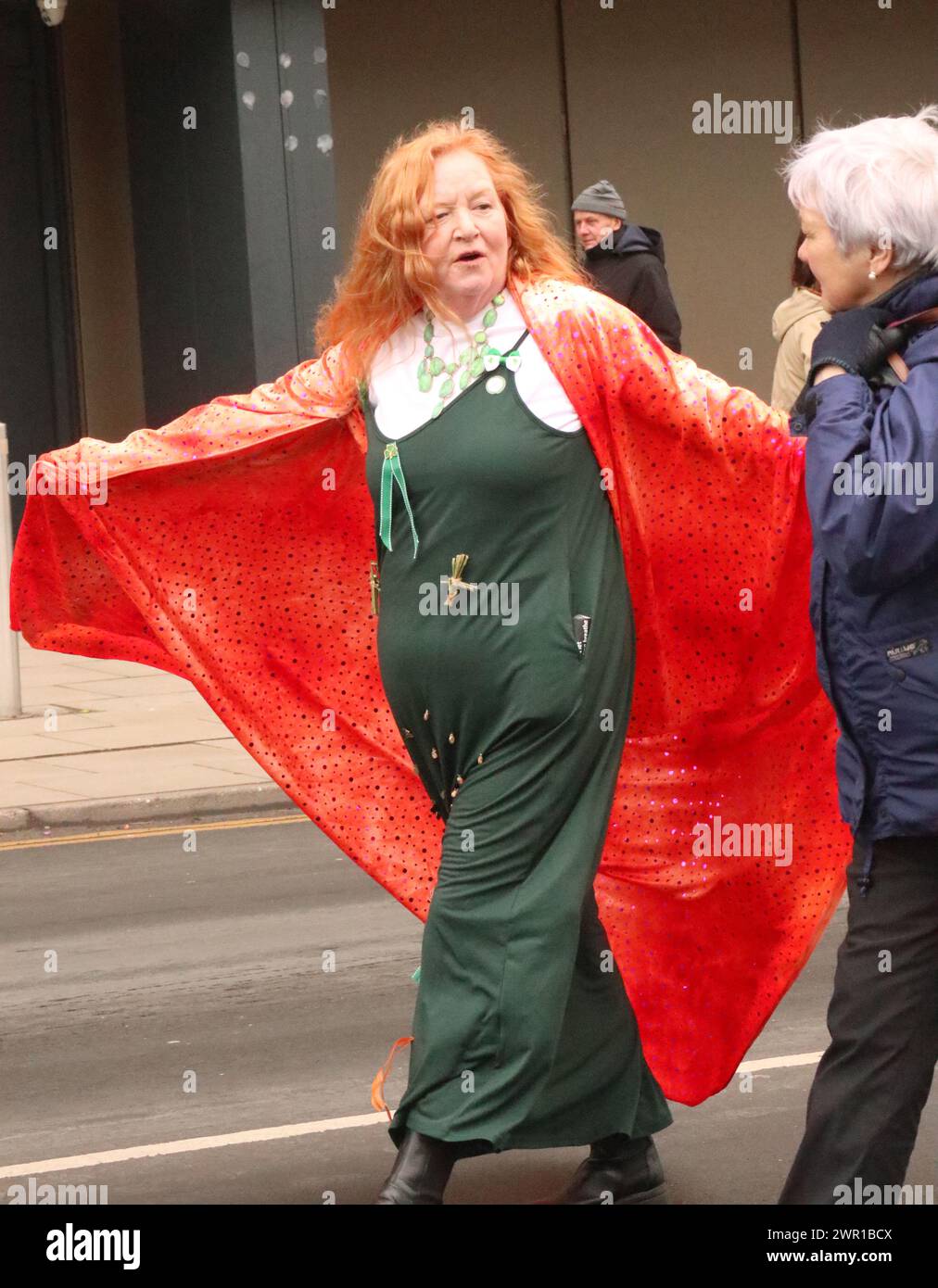 Manchester England UK 10th March 2024 Walkers taking part in the annual ...