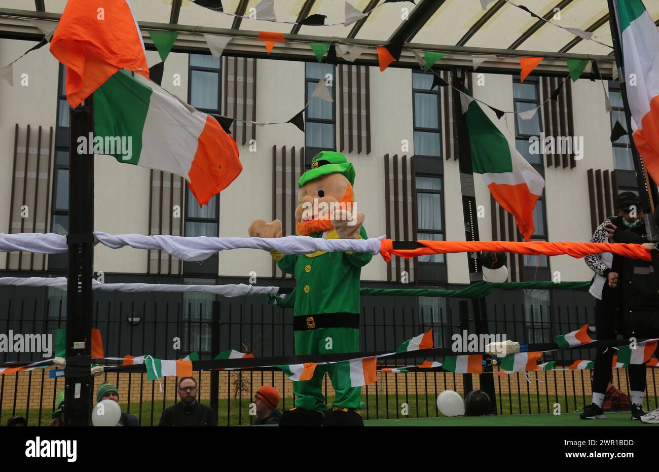 Manchester England UK 10th March 2024 Walkers taking part in the annual ...