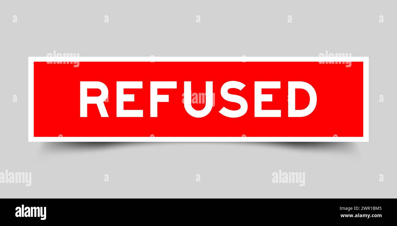 Entry refused Stock Vector Images - Alamy