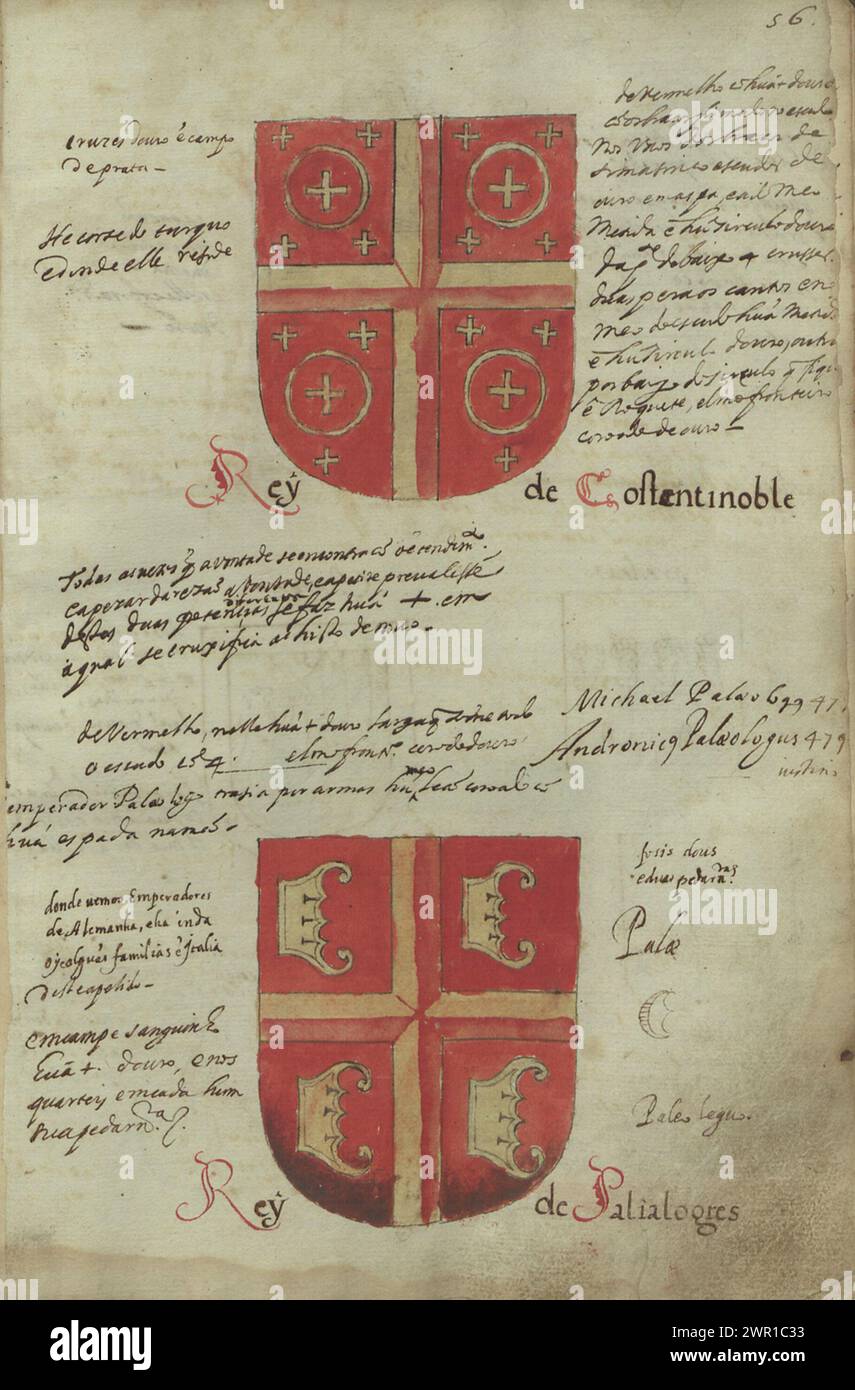 King of Costentinoble (Constantine) Coat of Arms Stock Photo - Alamy