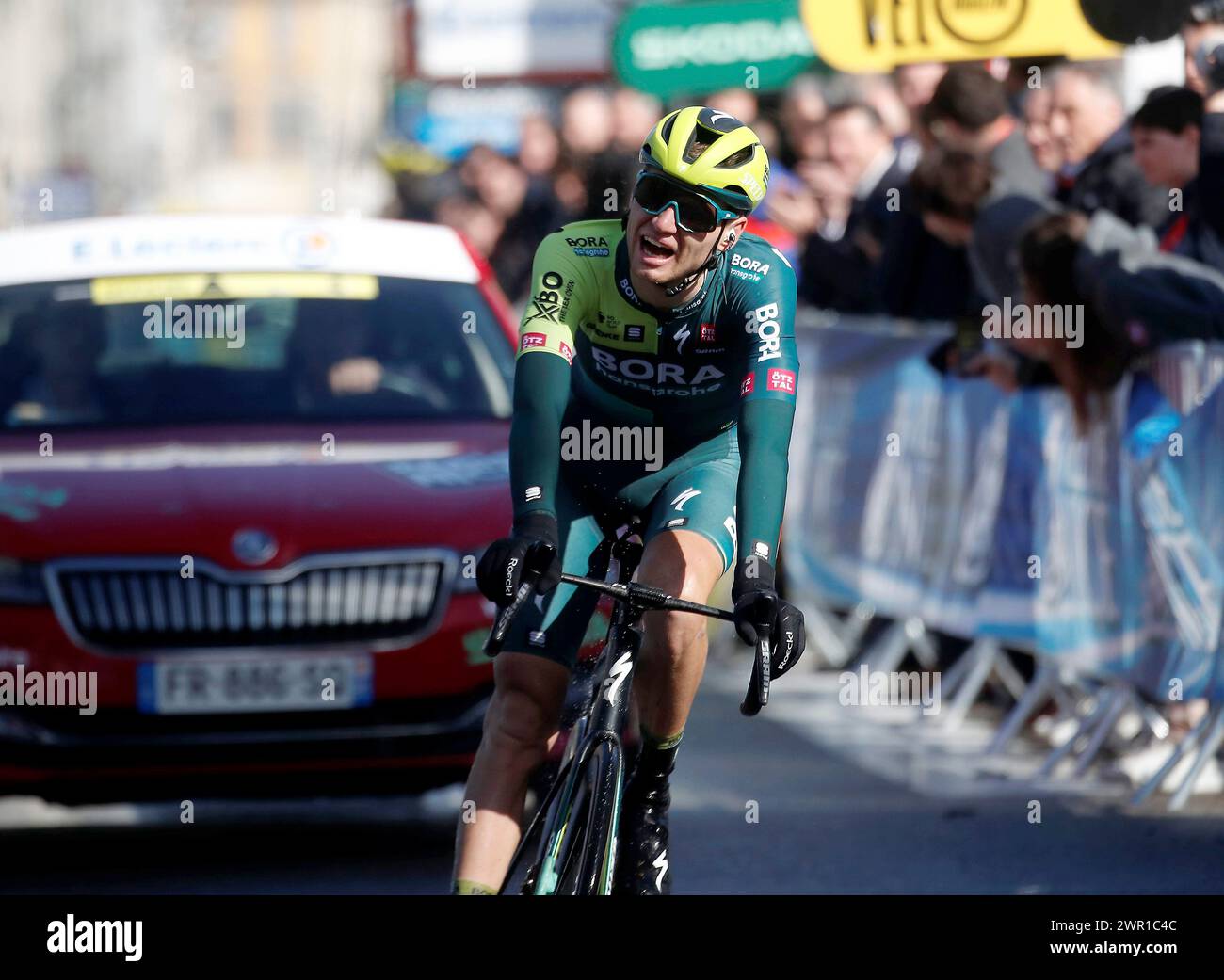 ©PHOTOPQR/NICE MATIN/Dylan Meiffret ; Nice ; 10/03/2024 ; Arrivee de la ...