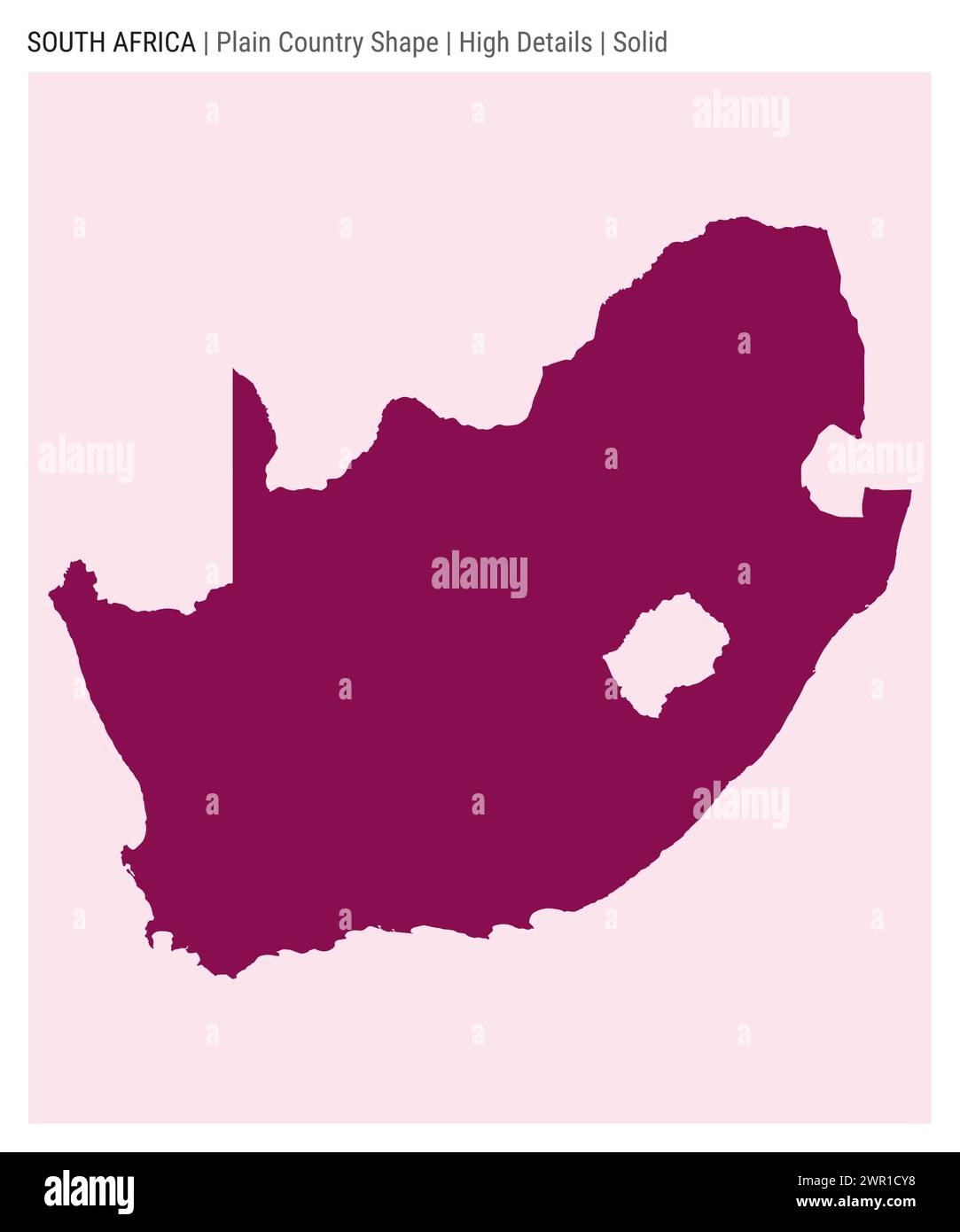 Africa continent political map Cut Out Stock Images & Pictures - Alamy