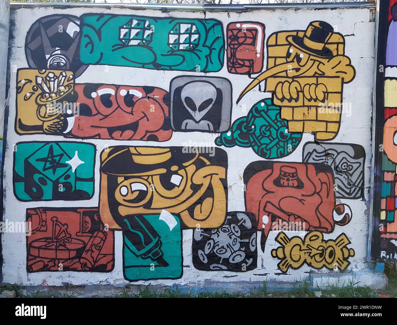 Cool graffiti drawings hi-res stock photography and images - Alamy