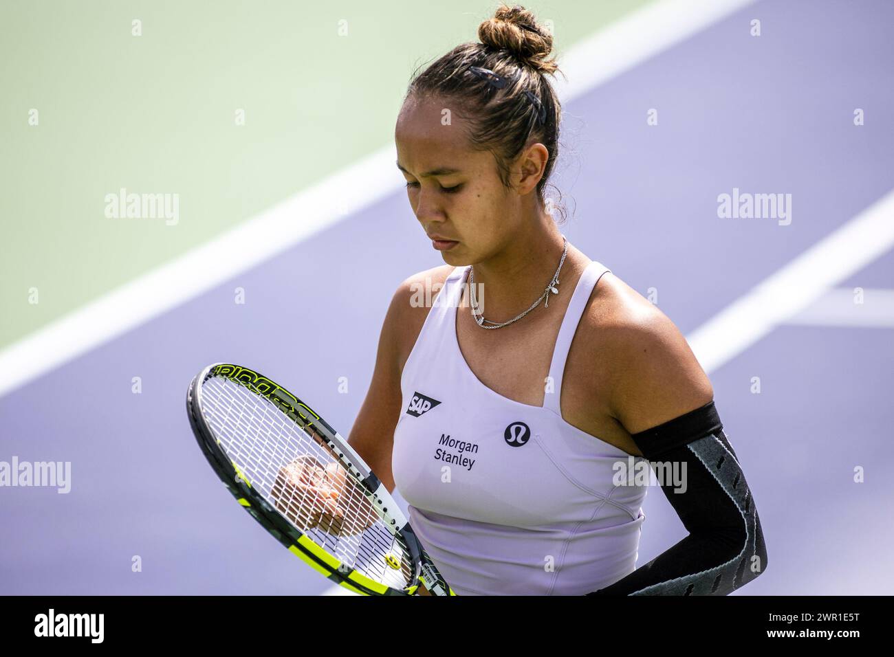 March 9, 2024: Leylah Fernandez (CAN) was defeated by Diane Parry (FRA ...