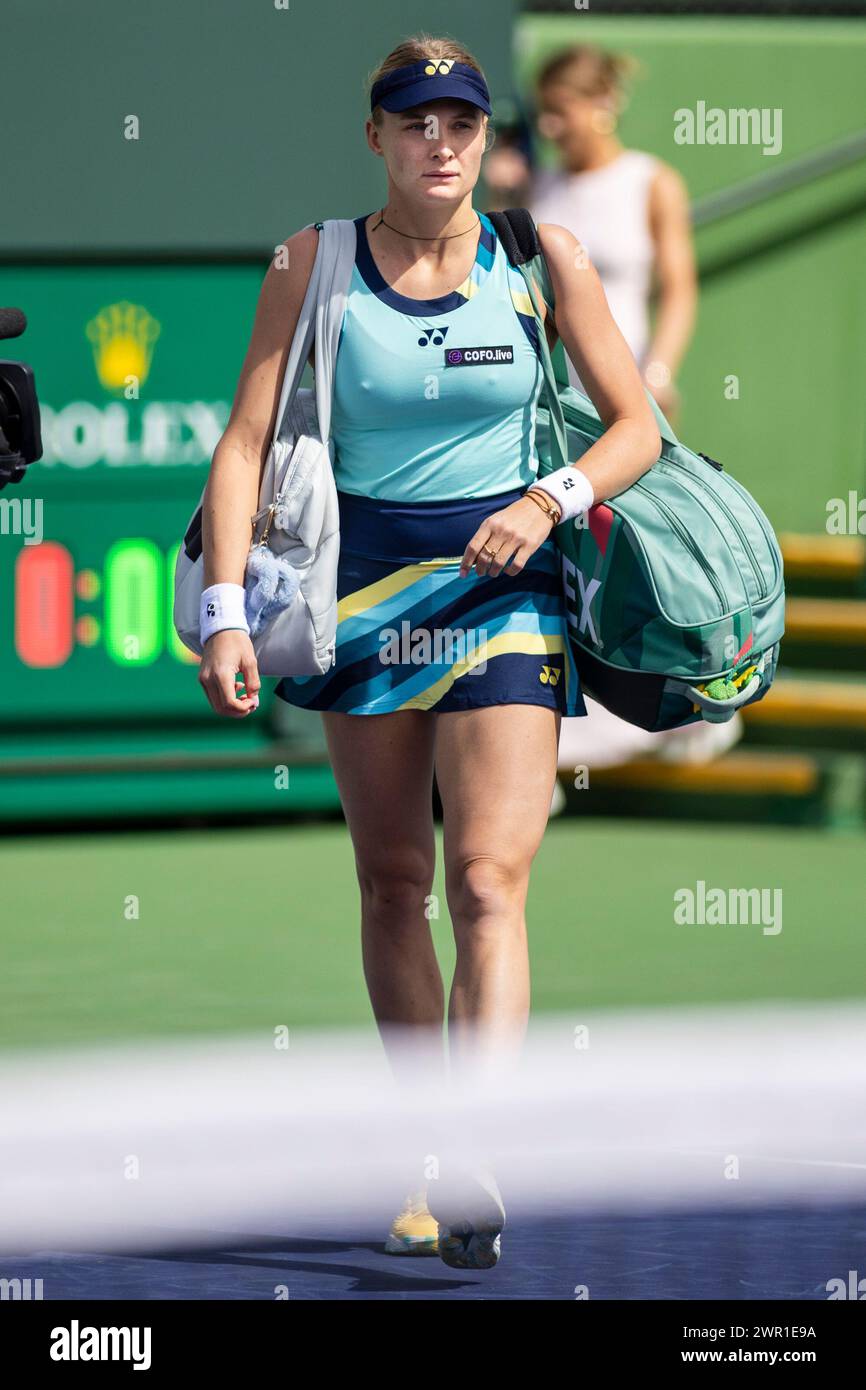 March 9, 2024: Dayana Yastremska (UKR) walks onto court to face Emma ...
