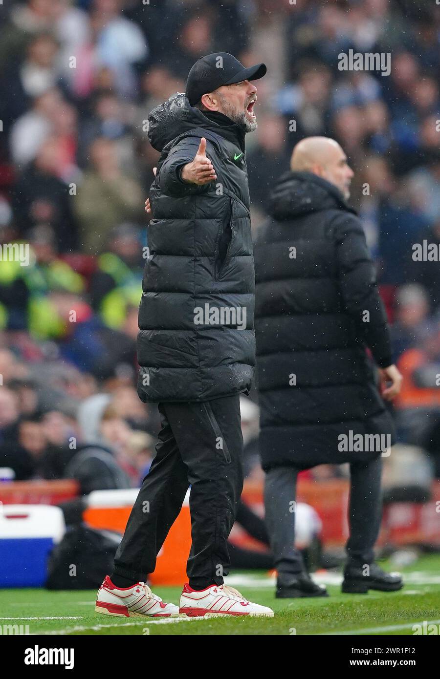Liverpool manager Jurgen Klopp on the touchline during the Premier ...