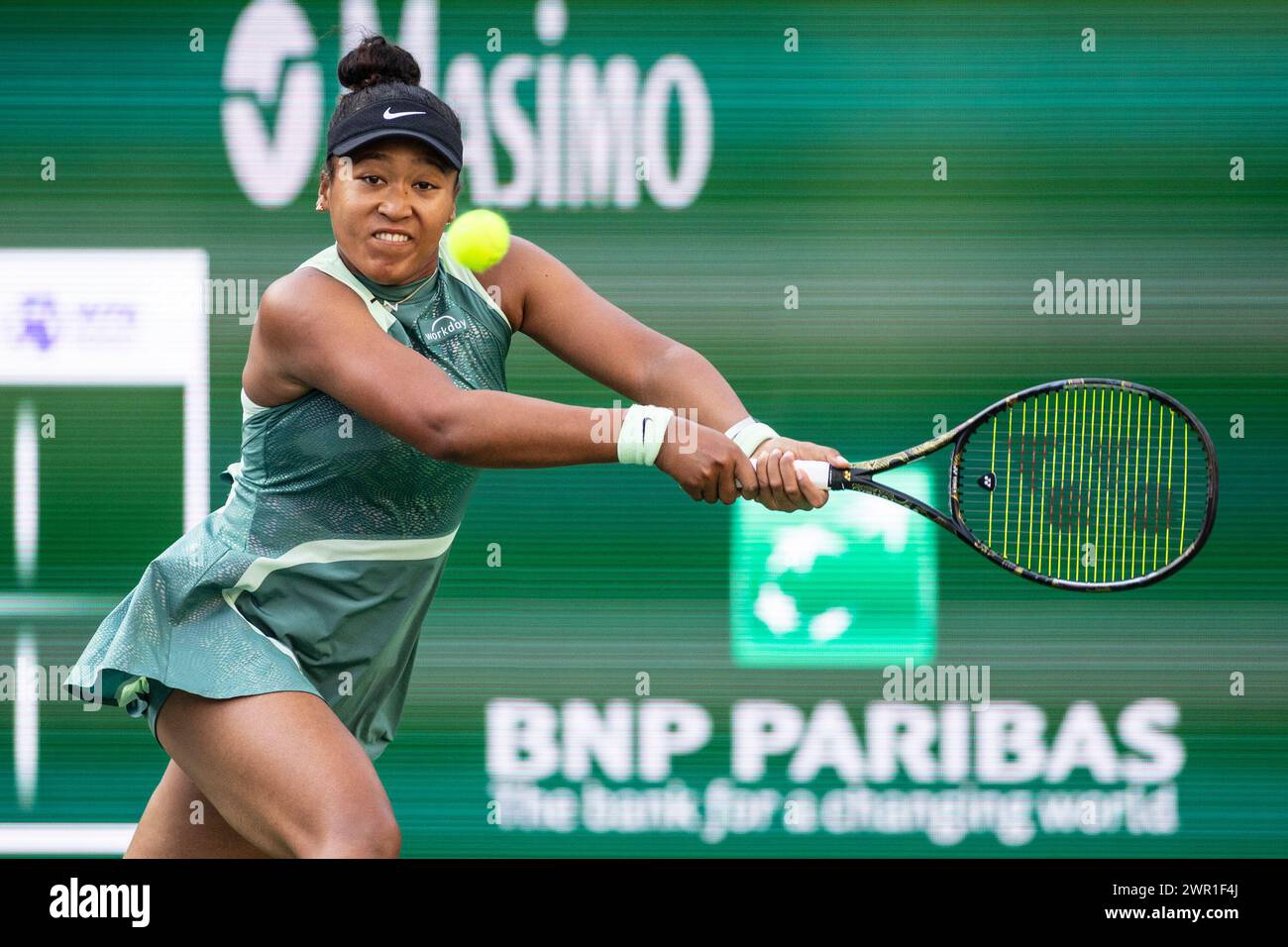 March 9, 2024: Naomi Osaka (JPN) defeated Liudmila Samsonova 7-5, 6-3 ...