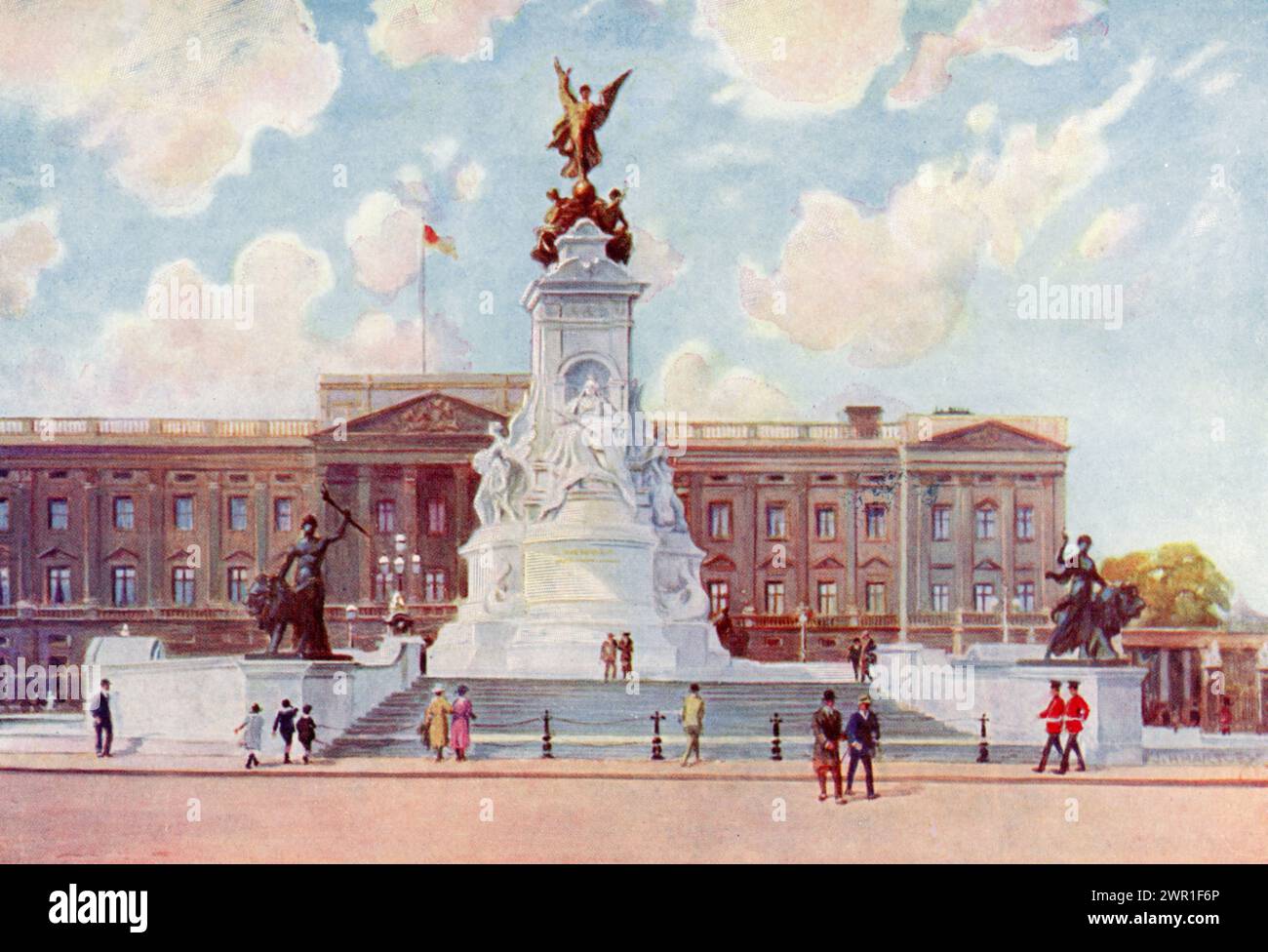 The Victoria Memorial and Buckingham Palace, c1928. The Victoria ...