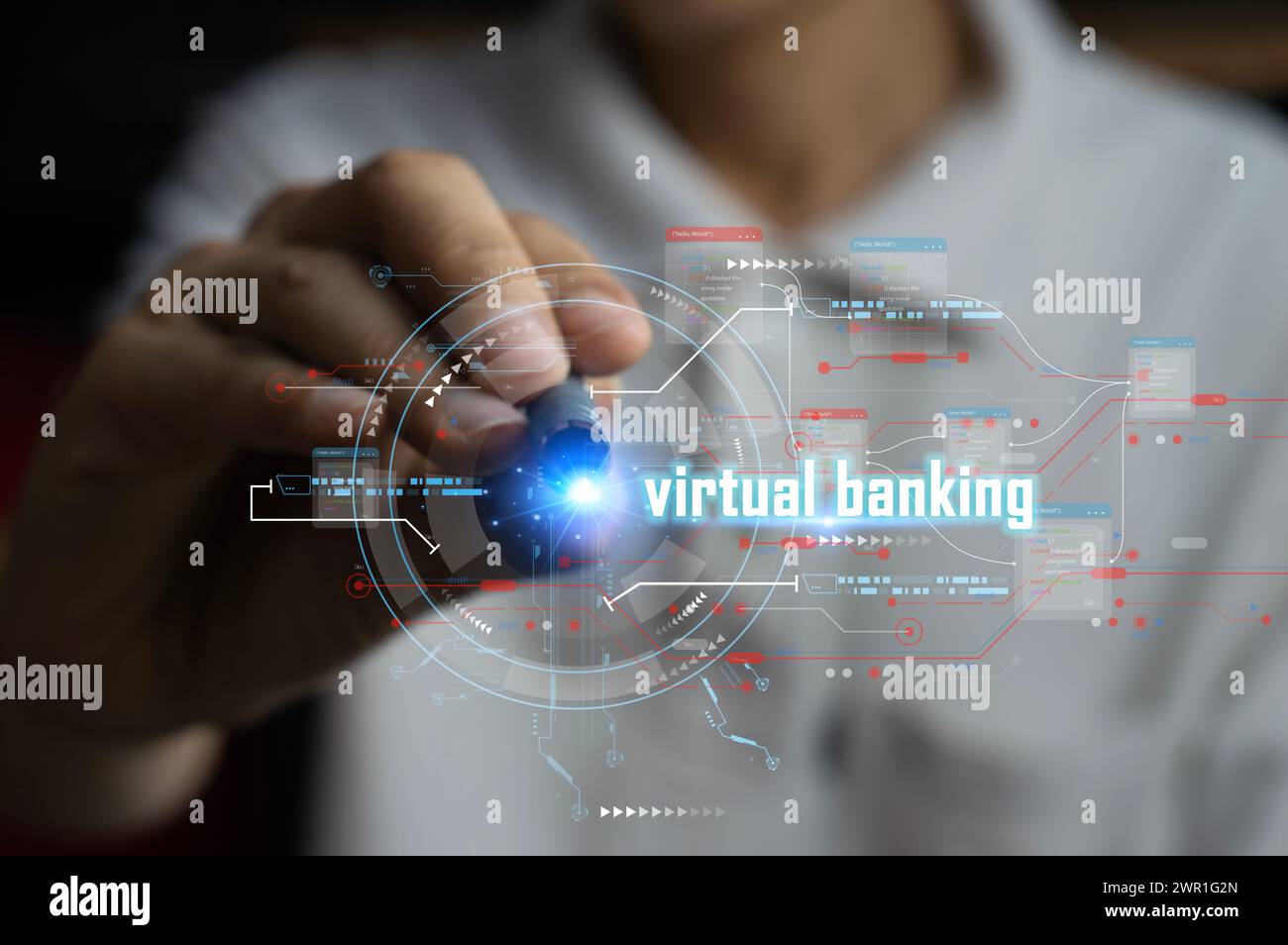 digital bank virtual bank online banking and digital money Human-facing ...