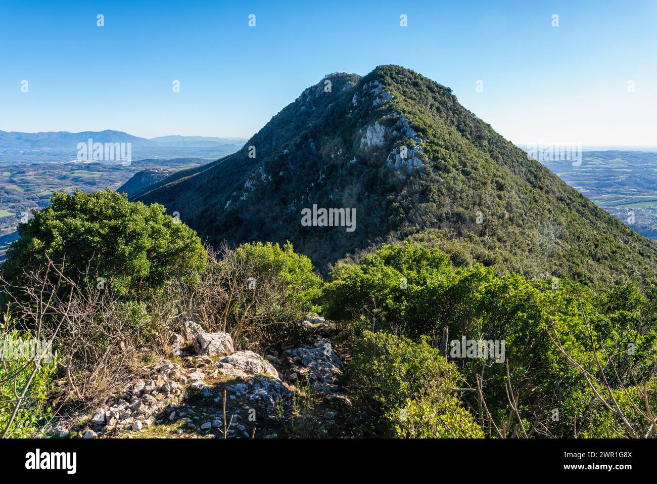 Scenic view on Mount Soratte, near Sant'Oreste village, Lazio region of ...