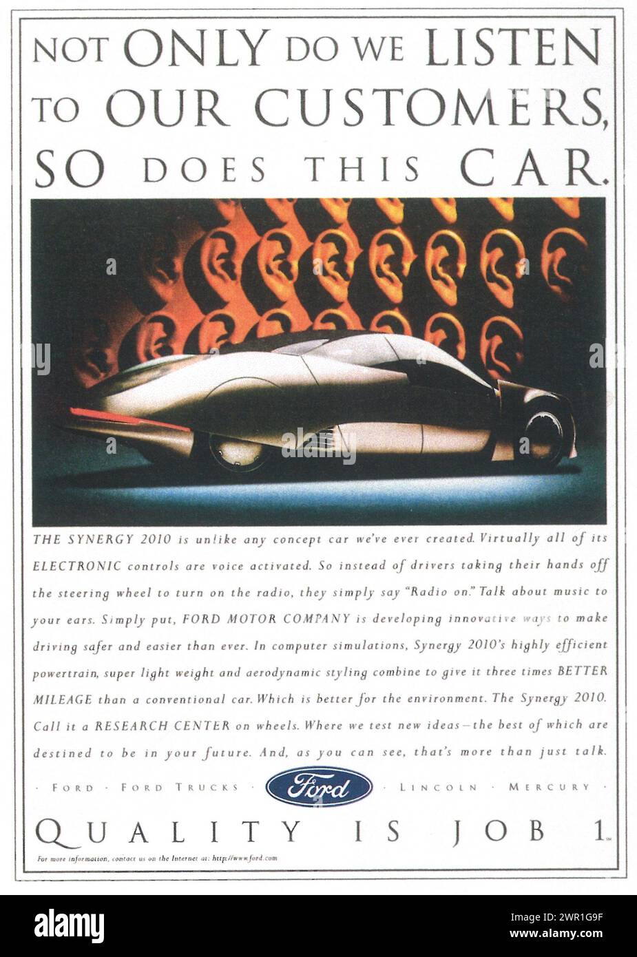 1997 Ford Concept Car Synergy Print ad Stock Photo - Alamy