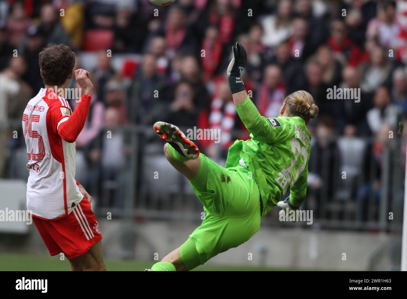 MUNICH, Germany - 9. MARCH 2024: 25 Thomas MUELLER, Müller, 27 Robin ...