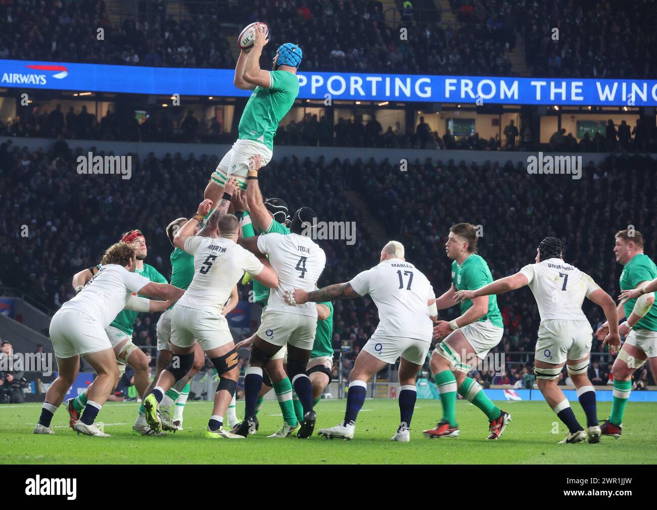 Tadhg Beirne (Lansdowne/Munster)of Ireland in action during Guinness 6 ...