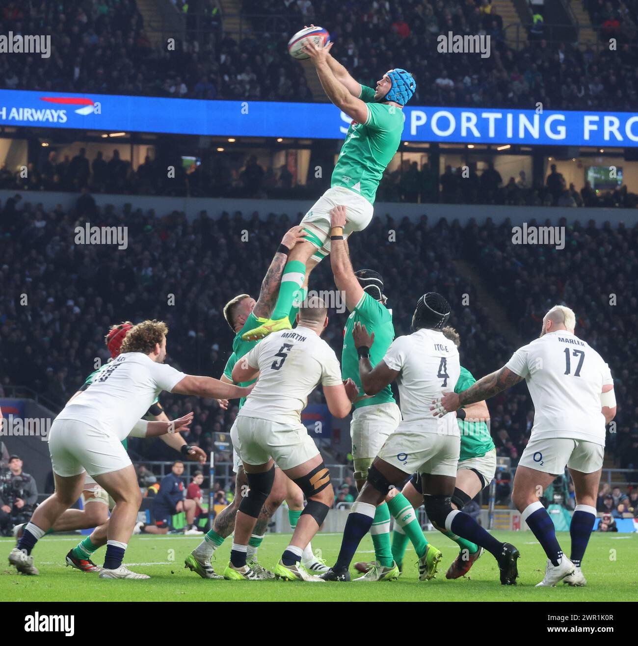Tadhg Beirne (Lansdowne/Munster)of Ireland in action during Guinness 6 ...