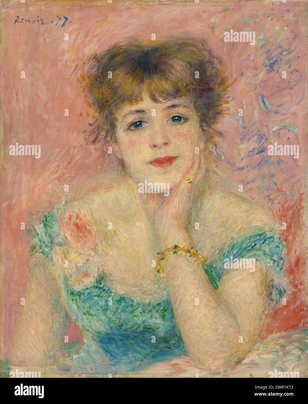 Portrait of Jeanne Samary, 1877, Pushkin Museum, Moscow Pierre-Auguste ...