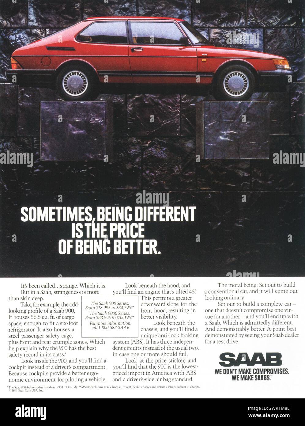 Saab 900 advert hi-res stock photography and images - Alamy