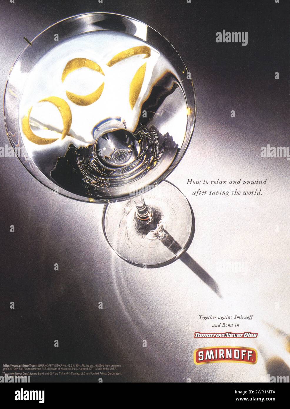 Smirnoff james bond hi-res stock photography and images - Alamy