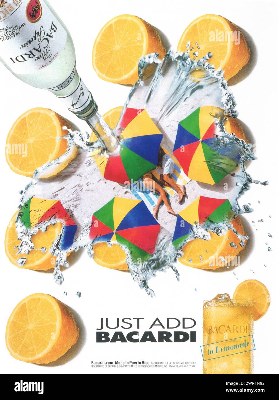 Bacardi magazine advert hi-res stock photography and images - Alamy