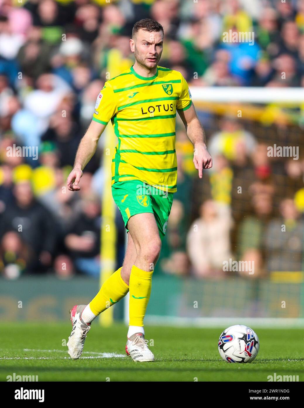 Norwich City's Ben Gibson during the Sky Bet Championship match at ...