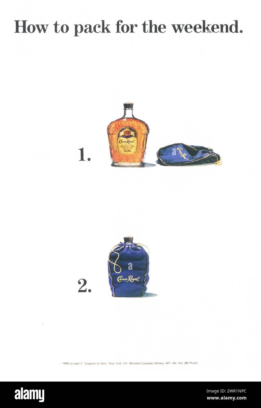 Crown royal vintage ads hi-res stock photography and images - Alamy
