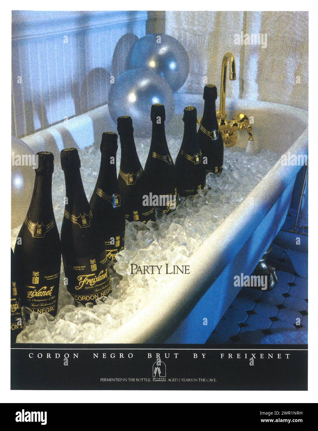 1990 FREIXENET CHAMPAGNE CORDON BRUT PRINT AD Stock Photo - Alamy