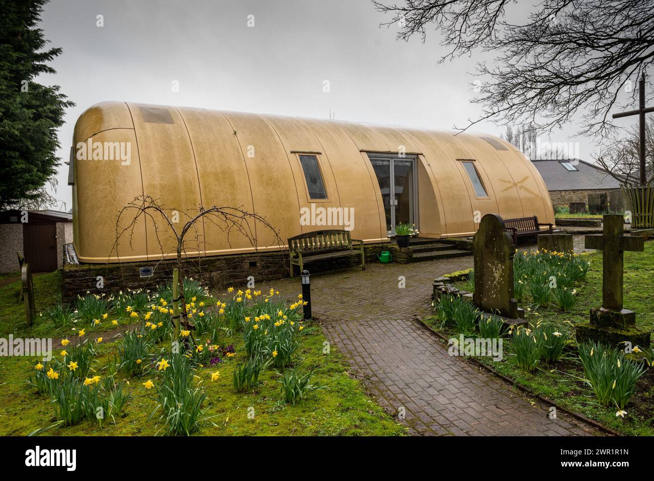 The unusual St James the Apostle Church made from glass-fibre in Temple ...