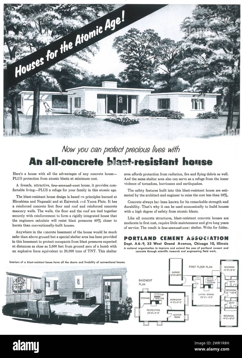 1950s housing architecture Cut Out Stock Images & Pictures - Alamy