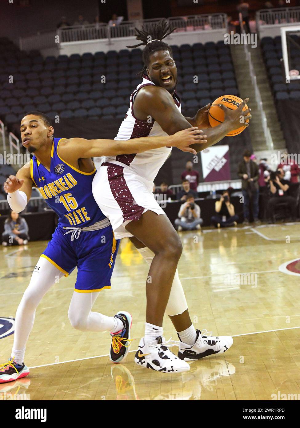 EVANSVILLE, IN - MARCH 09: Little Rock Trojans Forward/Center Makhel ...
