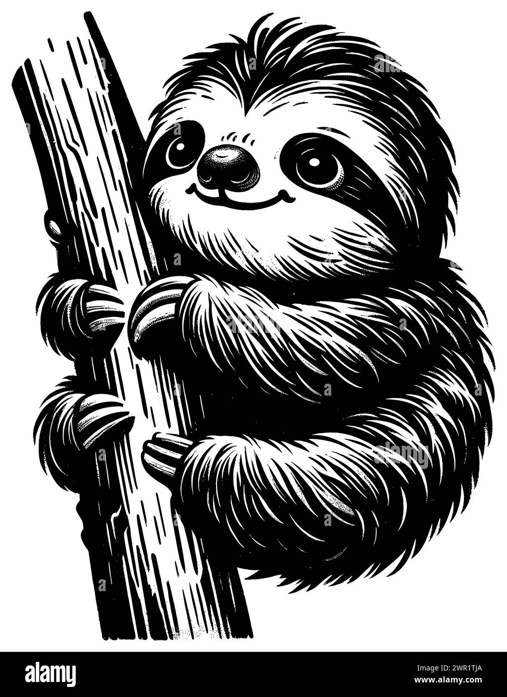 Mammal cute Black and White Stock Photos & Images - Alamy