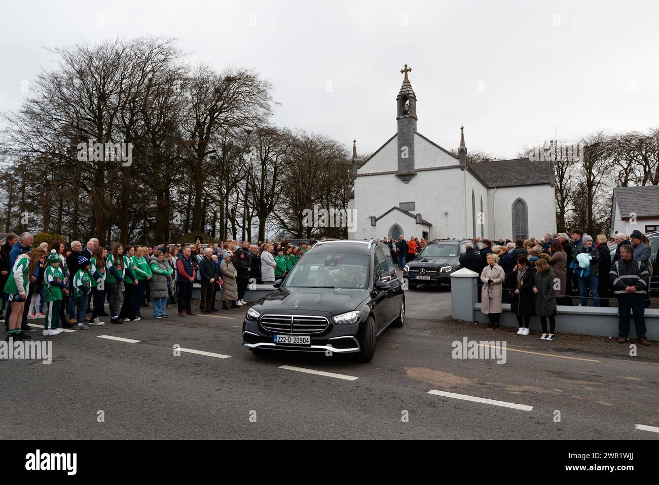 The funeral cortege of 12-year-old Saoirse Ruane leaves Saints Peter ...