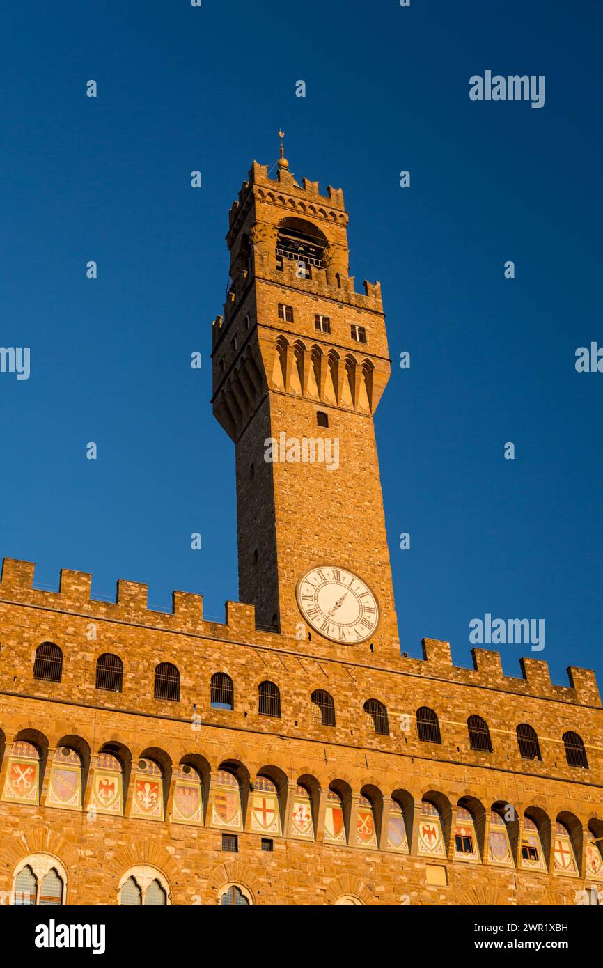 Palazzio Vecchio, the Old Palace at the Signoria Square in Florence ...
