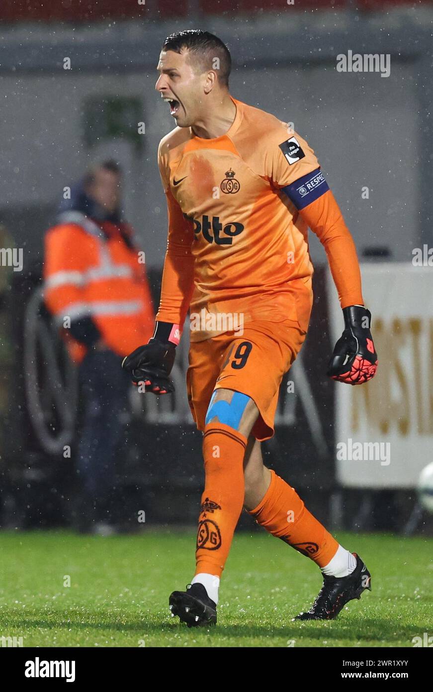 Brussels, Belgium. 10th Mar, 2024. Union's goalkeeper Anthony Moris ...