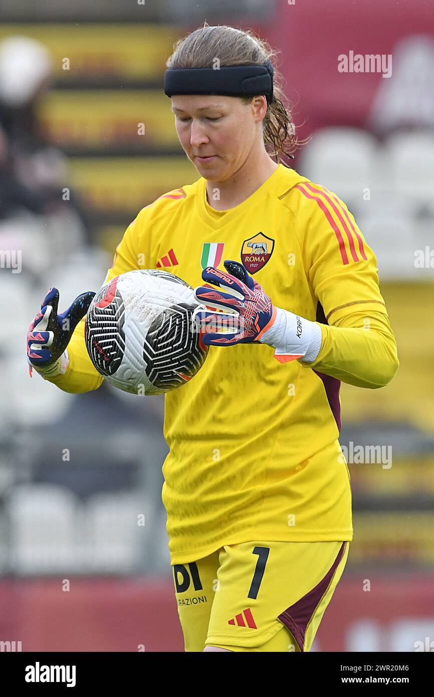 Roma, Lazio. 10th Mar, 2024. Tinja-Riikka Korpela of AS Roma woman ...