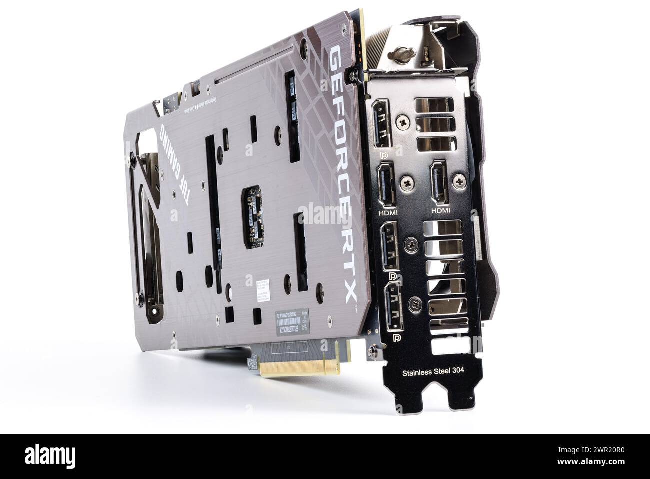 NVIDIA RTX 3060 OC 12g TUF Gaming graphics card on white background ...