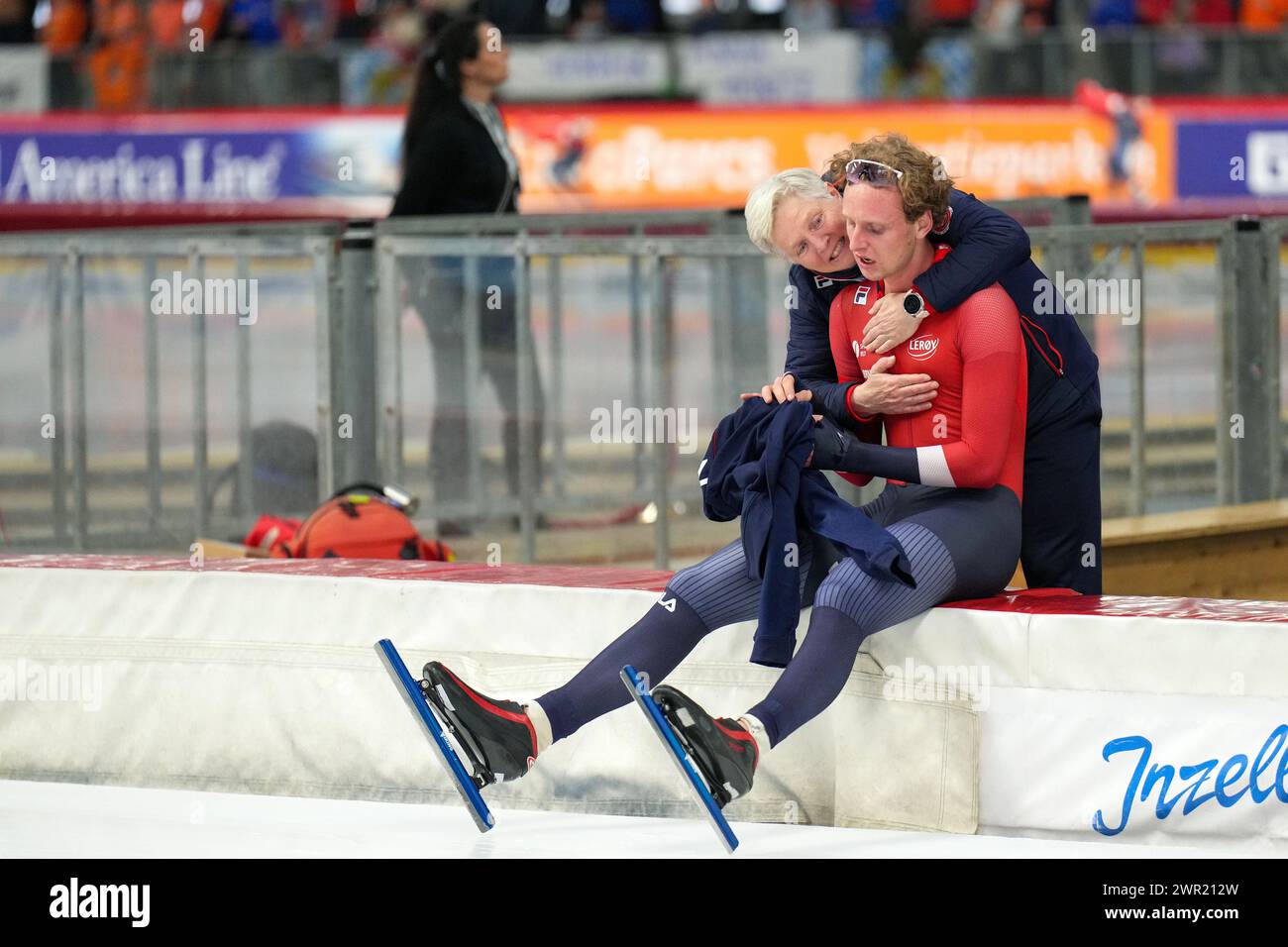 Inzell, Germany. 10th Mar, 2024. INZELL, GERMANY - MARCH 10: Edel Therese Hoiseth of Norway ...