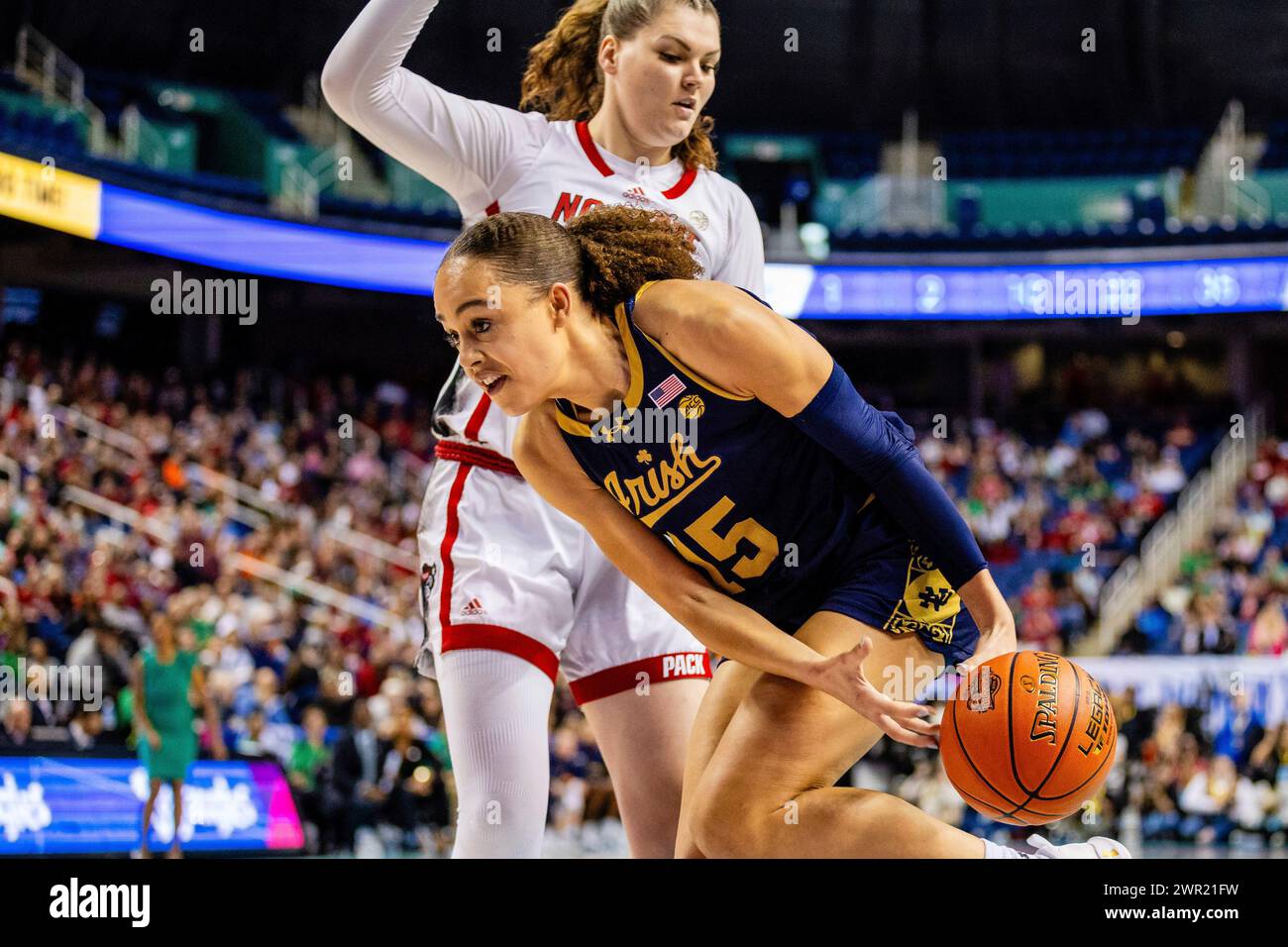 March 10, 2024: Notre Dame Fighting Irish forward Natalija Marshall (15 ...