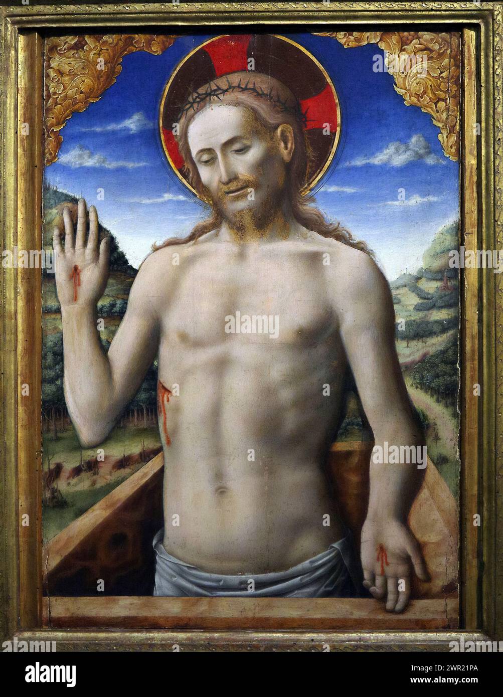 Jesus christ protrudes from the tomb hi-res stock photography and ...