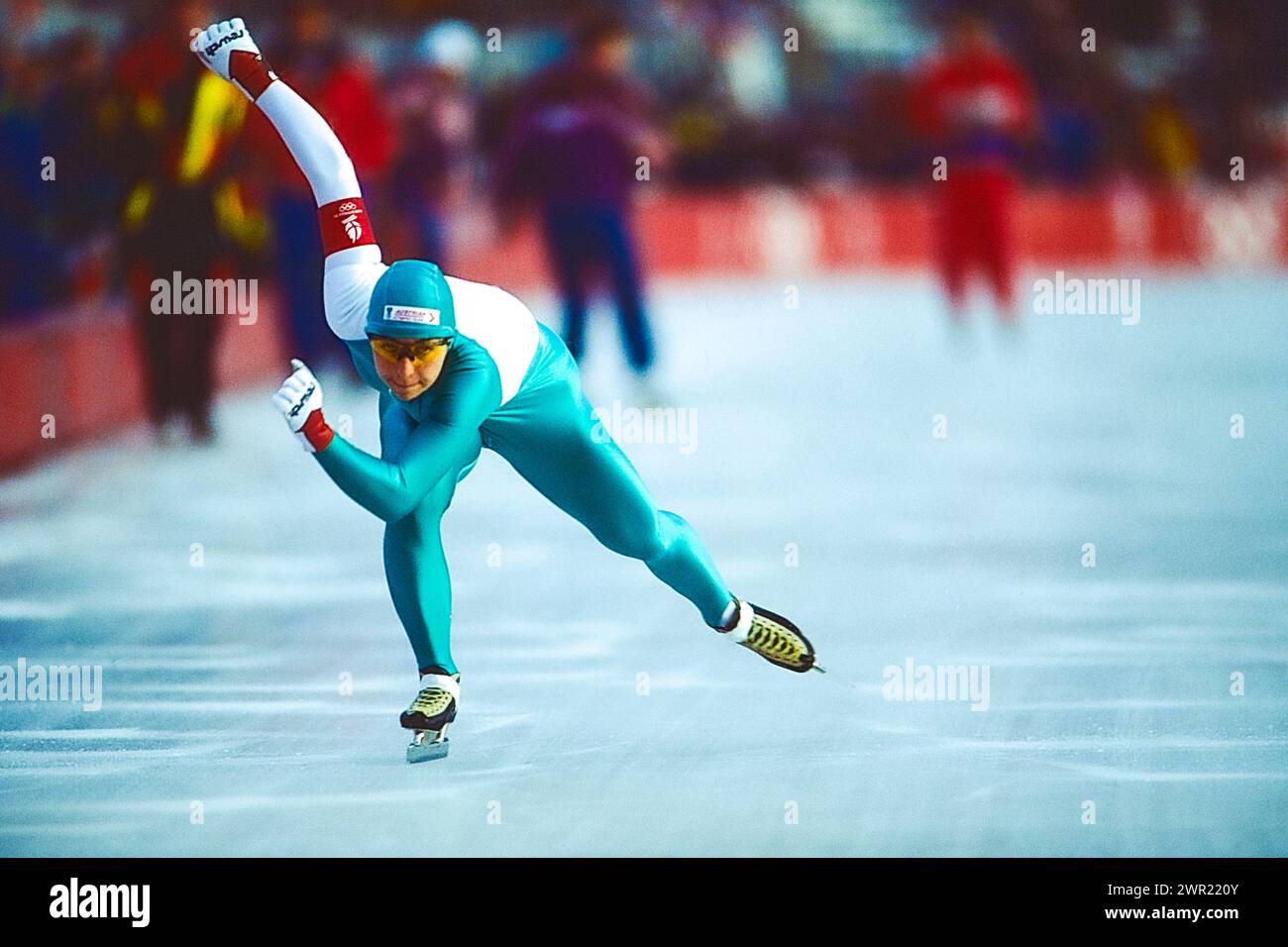 Emese Hunyady (AUT) competing in the Women's 1500m at the 1992 Olympic ...