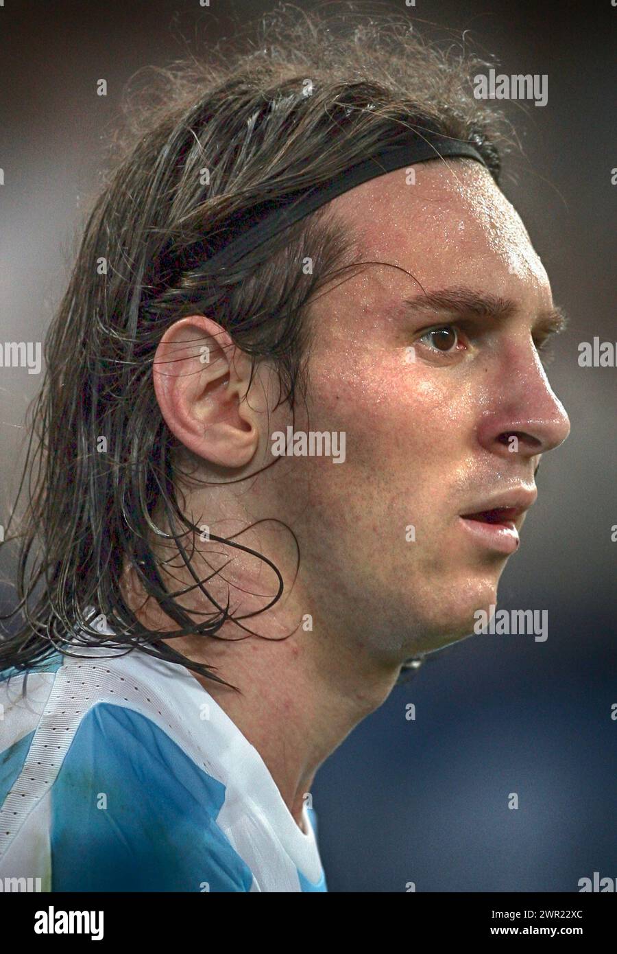 A portrait of Lionel Messi Stock Photo - Alamy