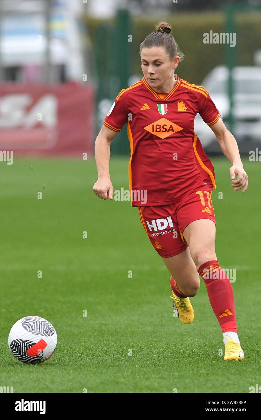 Roma, Lazio. 10th Mar, 2024. Emilie Haavi of AS Roma woman during the ...