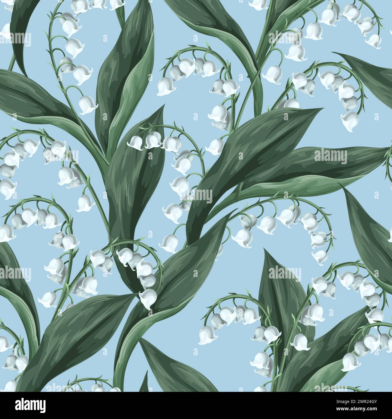 Lilies valley Stock Vector Images - Alamy