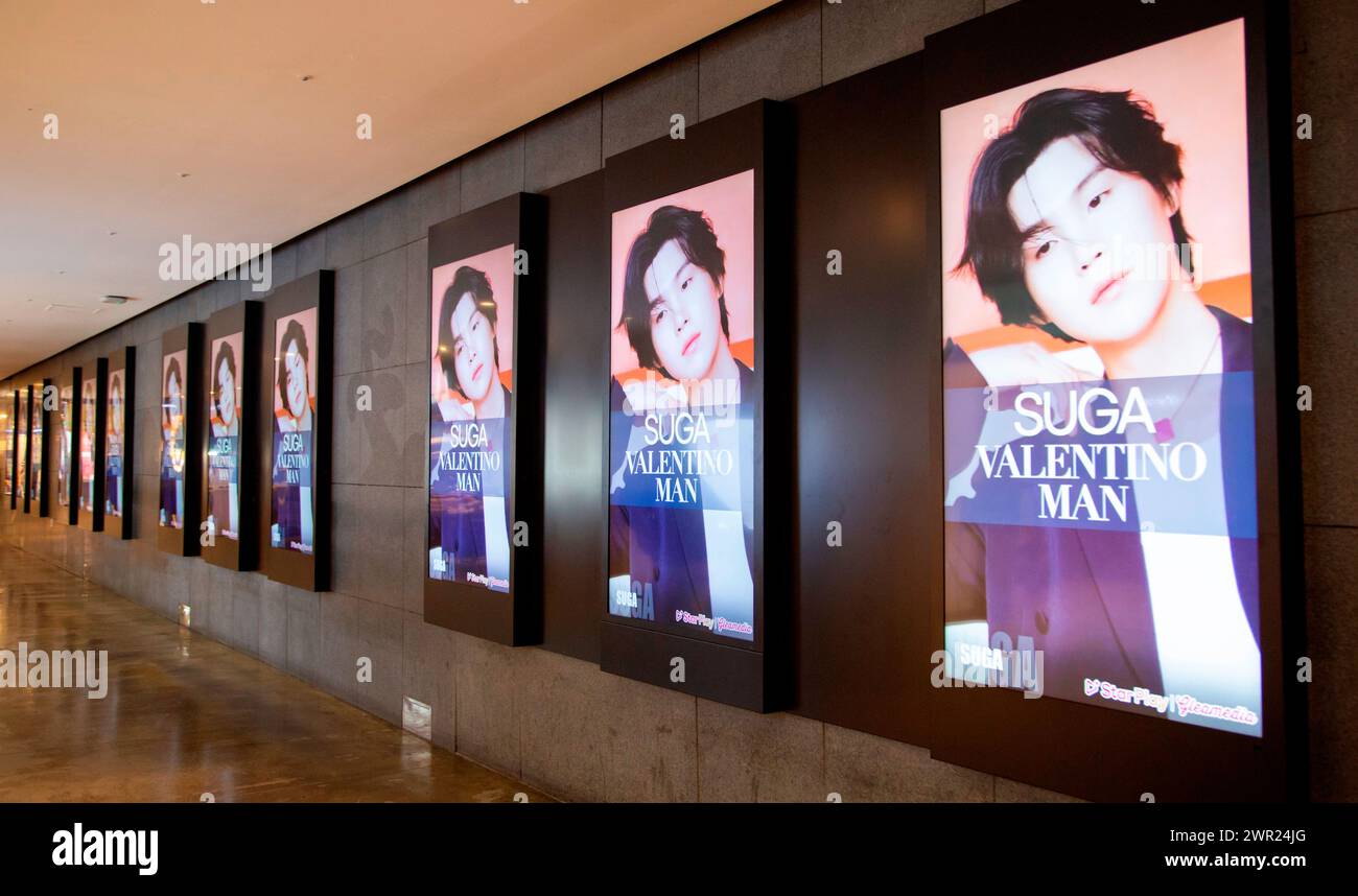 BTS Suga's birthday, Mar 9, 2024 : A birthday advertisement arranged by BTS member Suga's fans ...