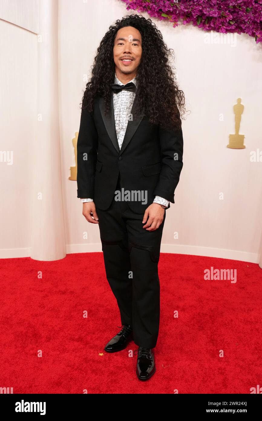 Cole Walliser arrives at the Oscars on Sunday, March 10, 2024, at the ...