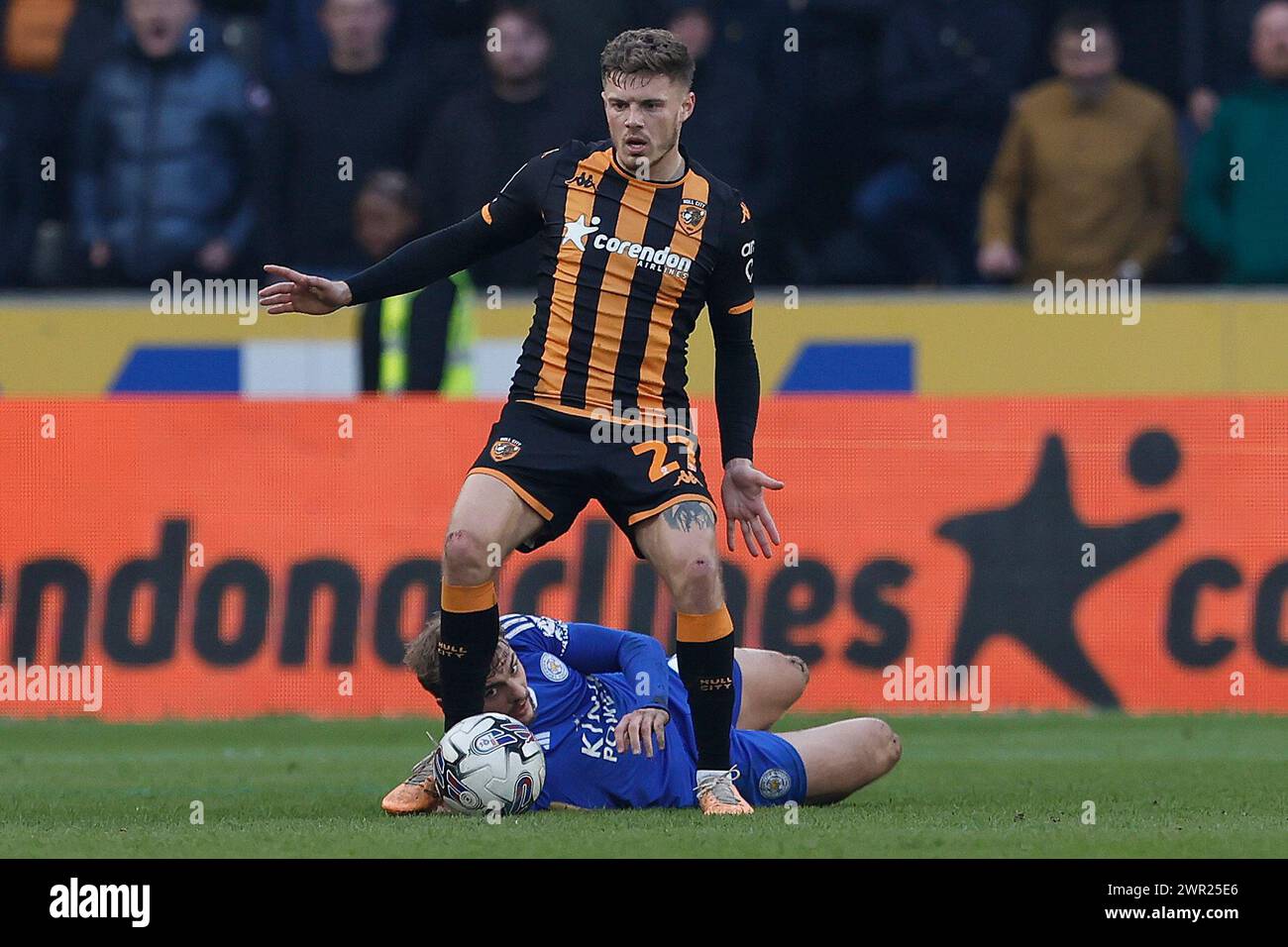 Regan Slater of Hull City during the Sky Bet Championship match between ...